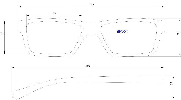 Black Rectangle Bendz Readers – I Heart Eyewear